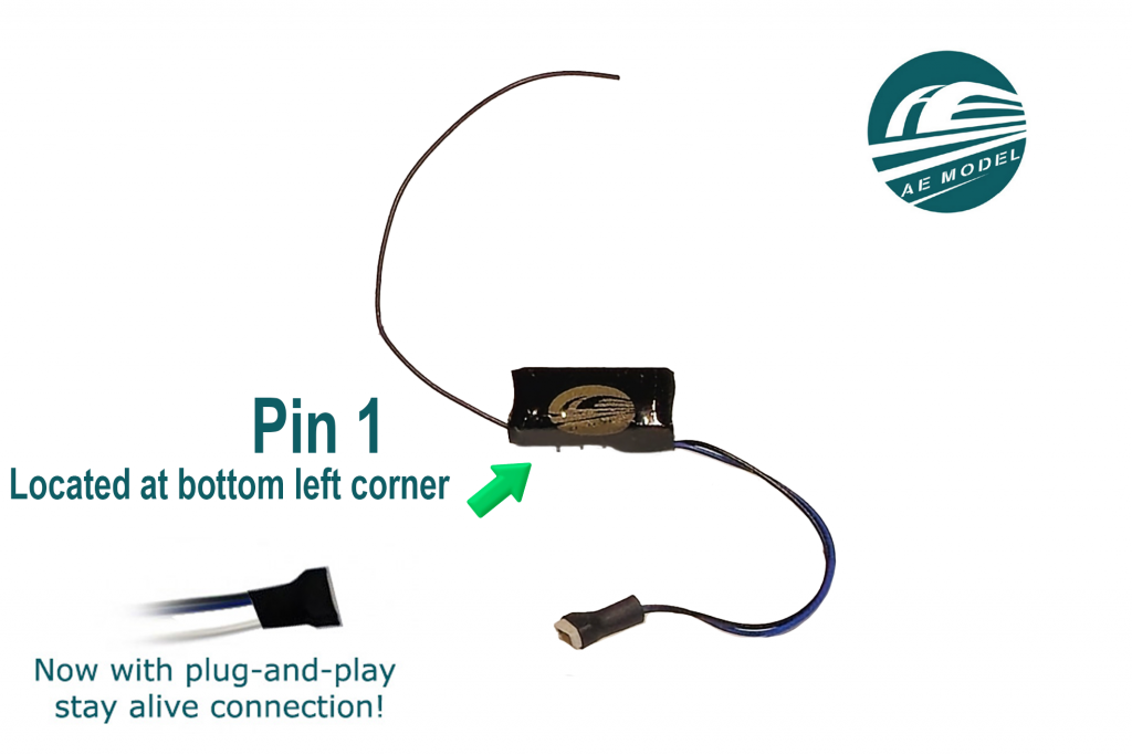 AED-8PD.4 DCC CONCEPTS AE MODELS 8 PIN DIRECT PLUG 4 FUNCTION NANO ...